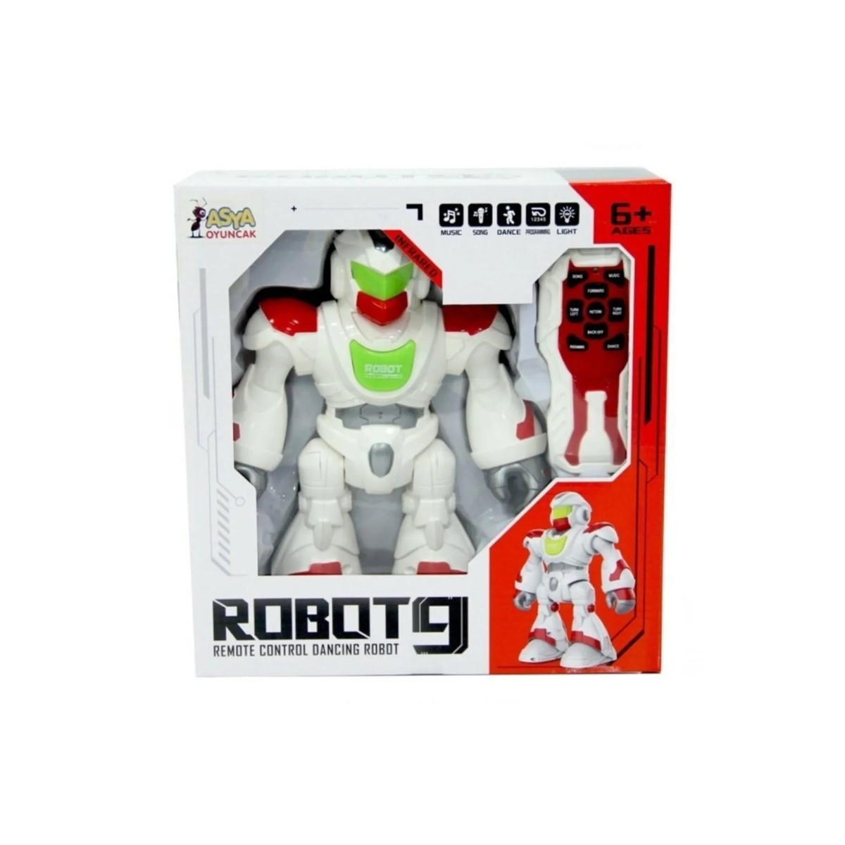 Kutulu Kımandalı Pilli Robot 09406-J608-3 | Robotlar | Oyun Setleri | Toolstoy