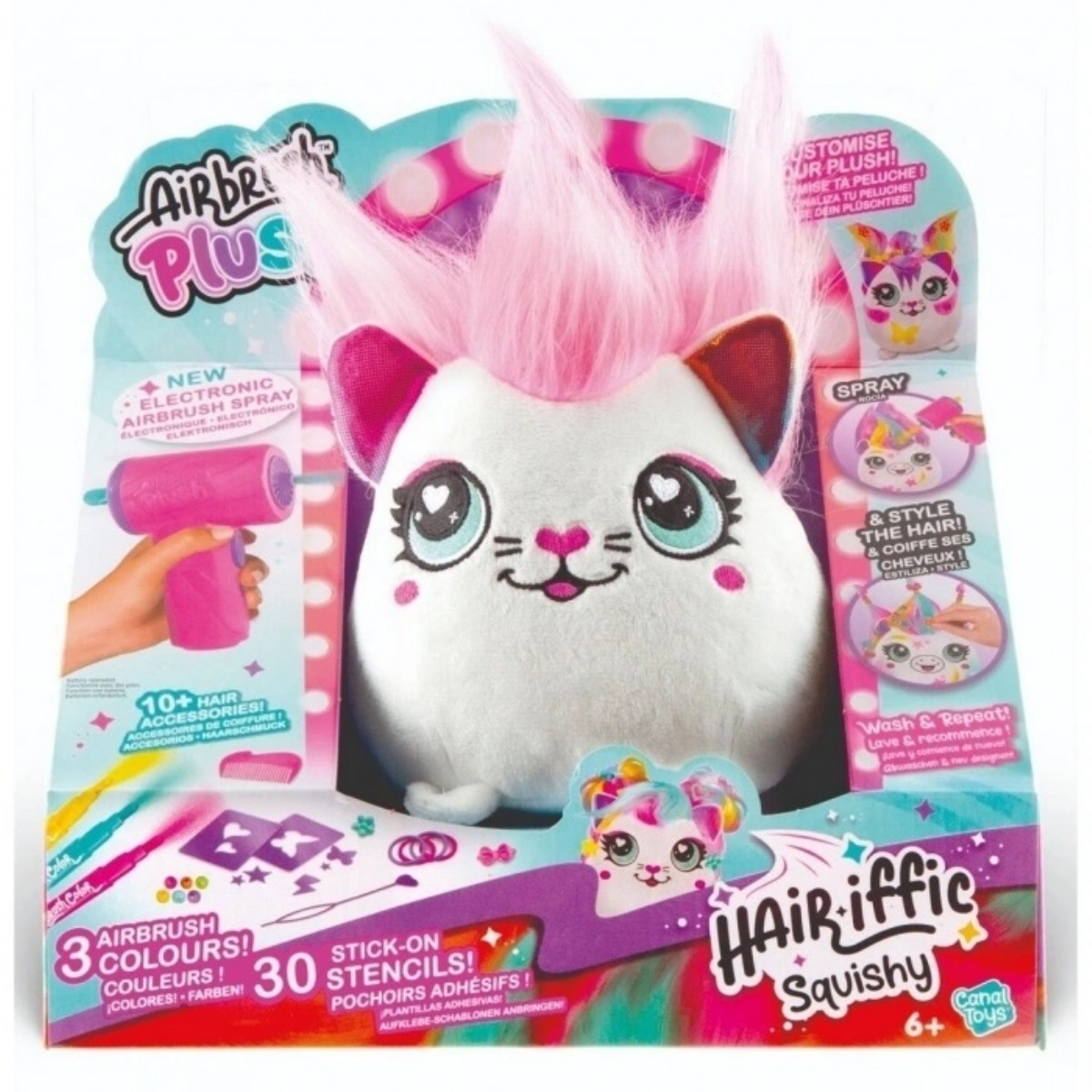 Sunman Airbrush Plush Hair'iffic Squishy Saç Tasarımı Oyun Seti ...